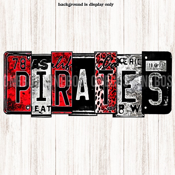Red and Black Pirates Png - Etsy