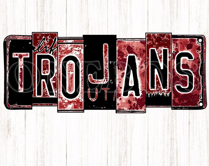 Custom Mascot PNG, Maroon Black White, License Plate Lettering, Digital ...