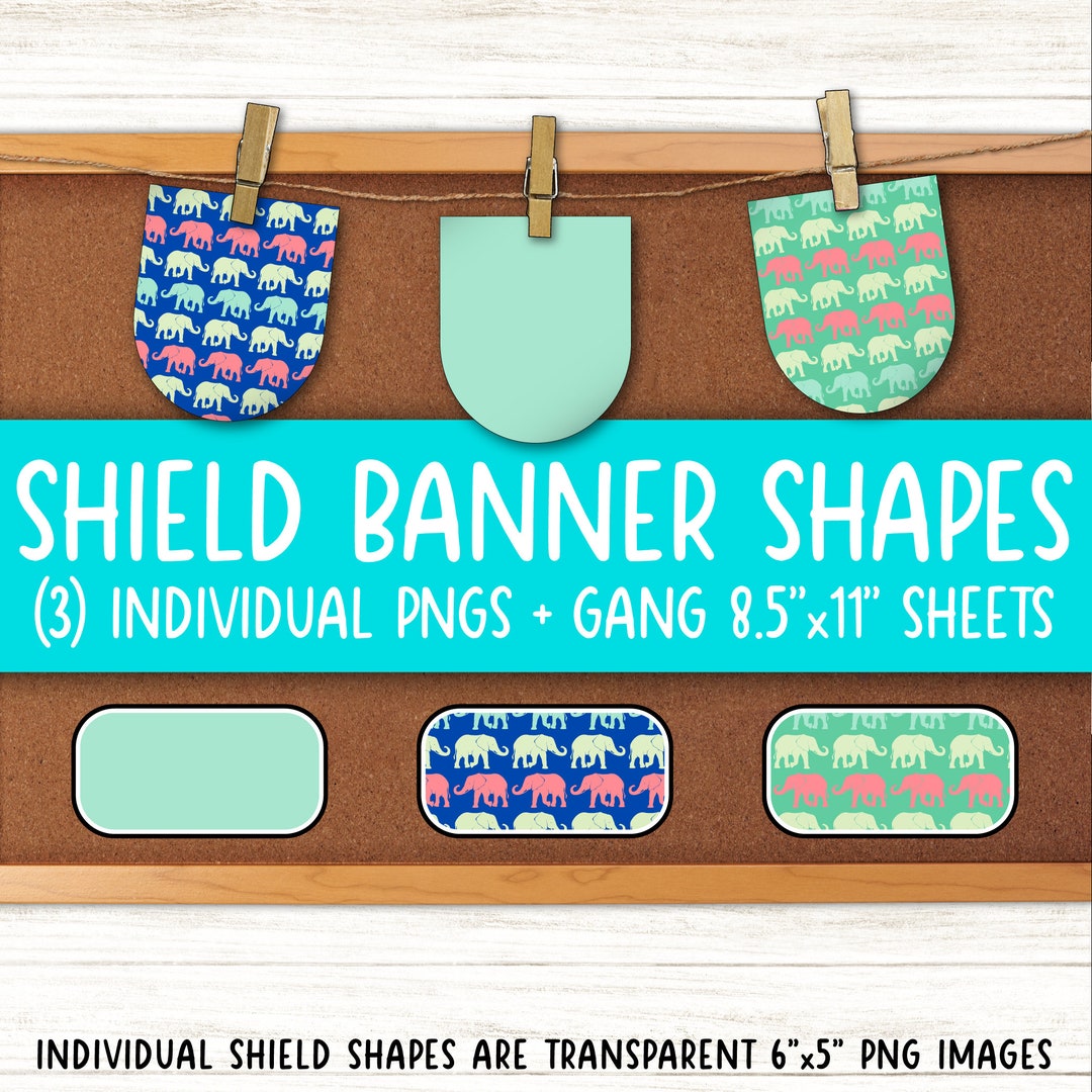 Pennant/bunting Banner - Shield Shape (for Walls & Bulletin Boards ...