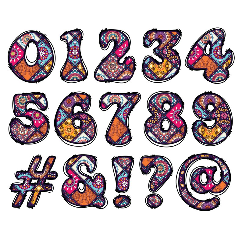 Digital Download | Doodle Retro AG - Fun Pattern 1 Vintage | Hand Drawn ...