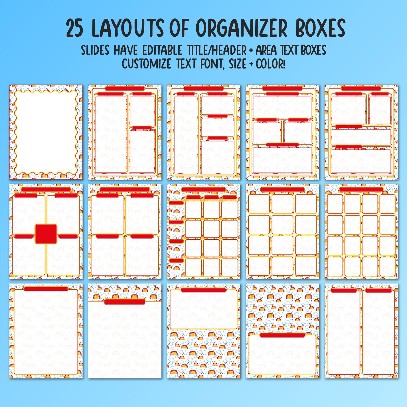 Organizer Sheet Templates | Planner & Presentation Pages (editable ...