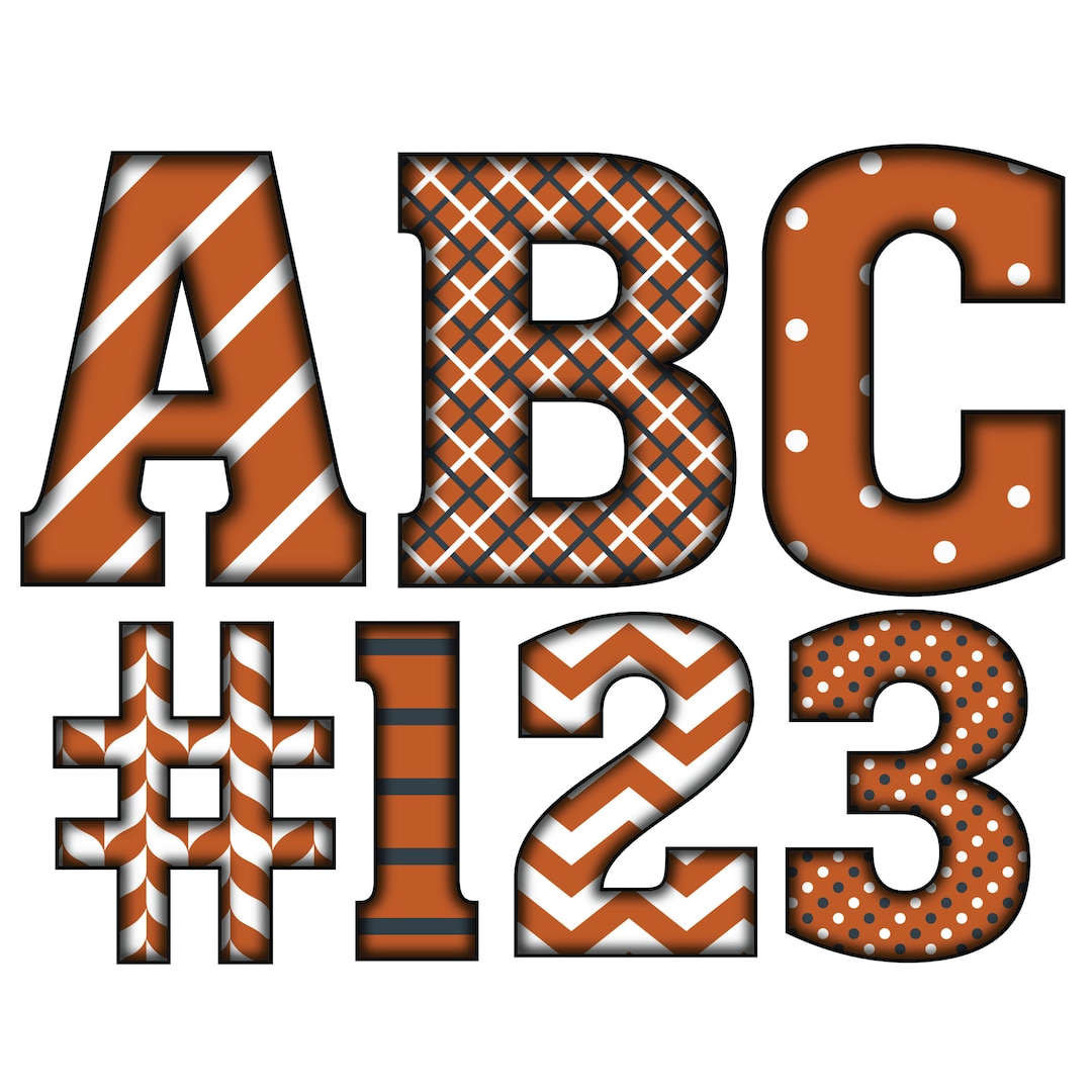 Digital Download | Chunky Burnt Orange White Pattern Fill | PNG Clipart ...