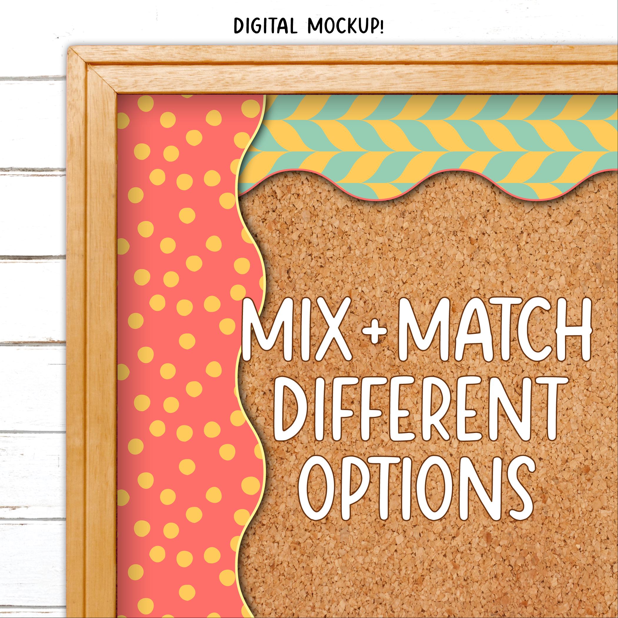 Borders for Bulletin Boards | Print & Cut, Seamless | Geometric ...