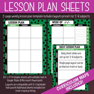 Lesson Plan Sheets & Curriculum Maps (editable) | Geometric Shapes ...