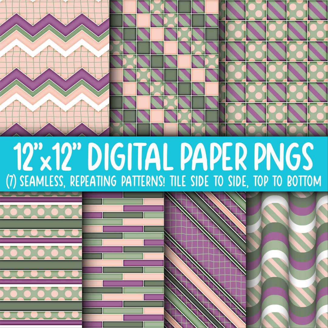 Wallpaper Background - Digital Paper | Seamless | Hand Drawn, Stripes ...
