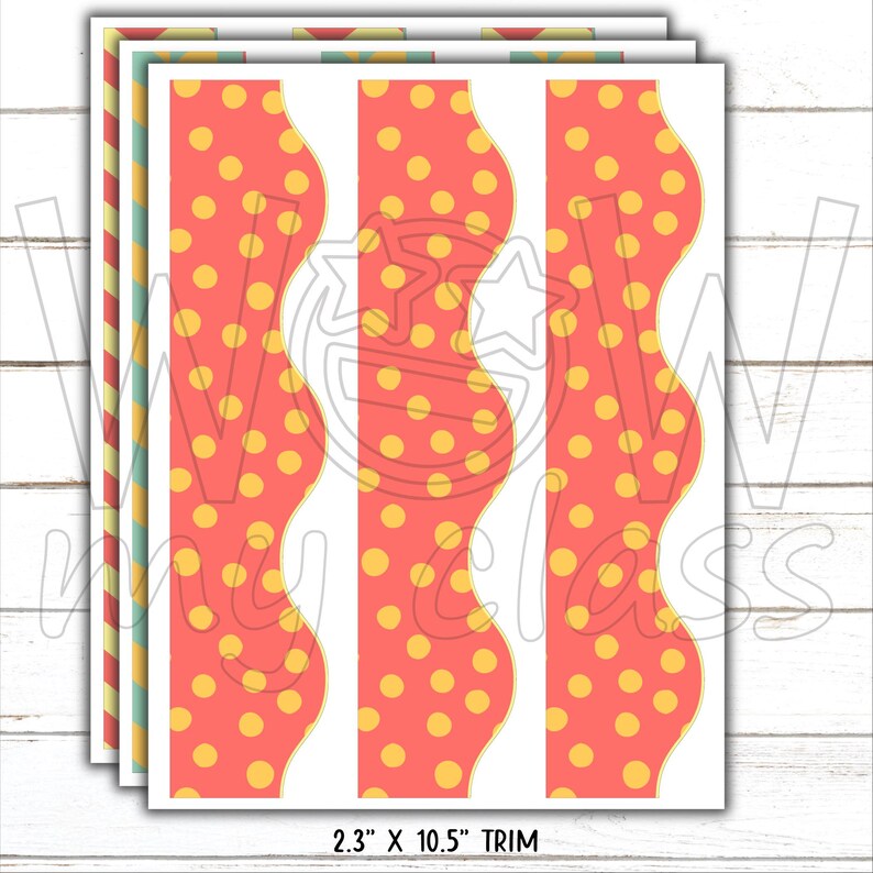 Borders for Bulletin Boards | Print & Cut, Seamless | Geometric ...