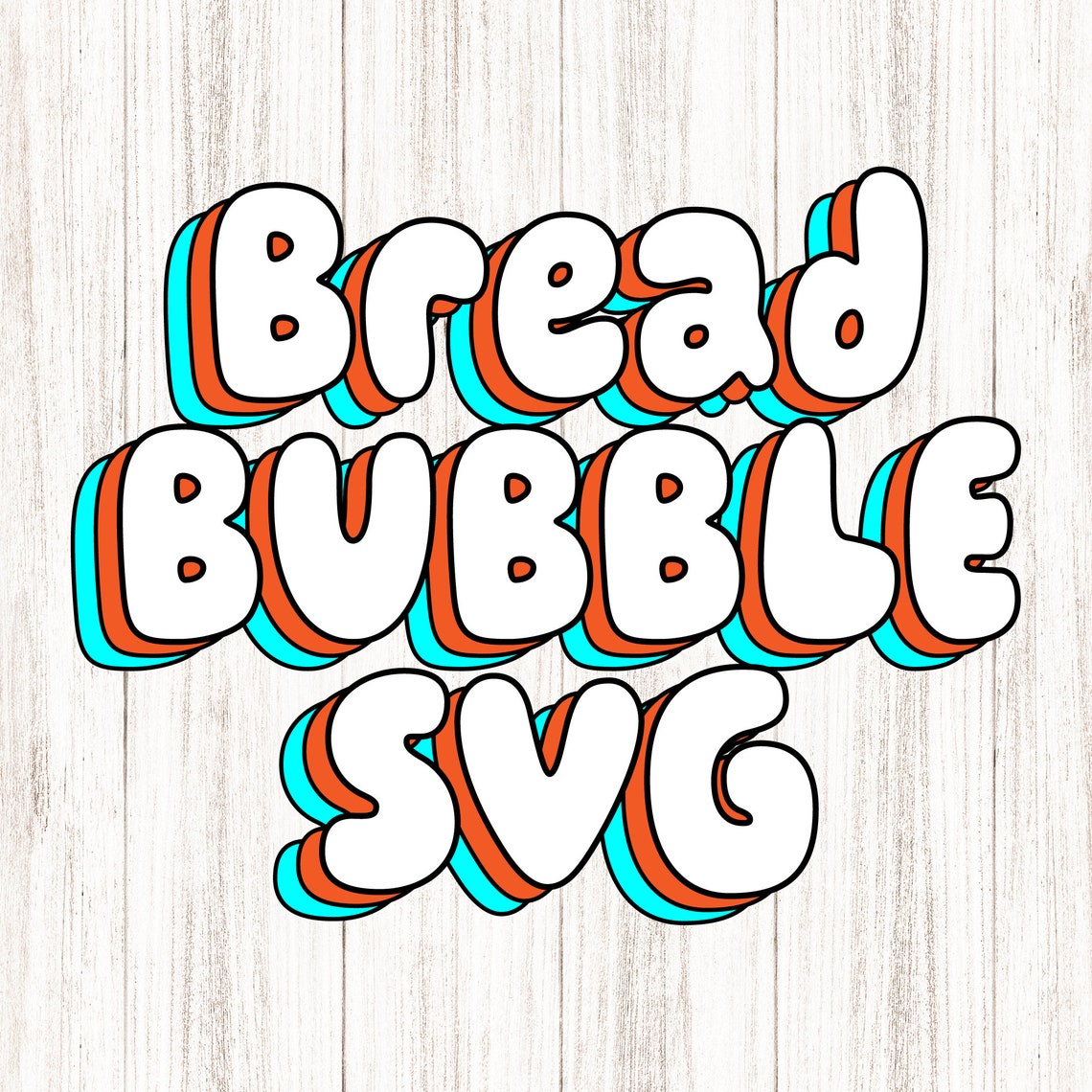 Round Bubble SVG Alphabet Bread Bubble Letters Cute Kids - Etsy