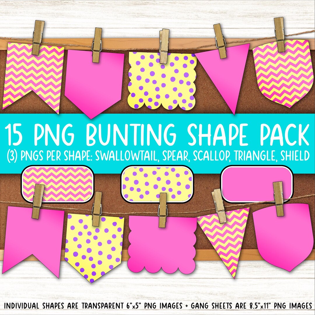 Pennant/bunting Banner Kit (for Walls & Bulletin Boards) | Geometric ...