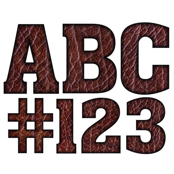 Leather Letters Pattern - Etsy