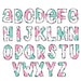 Digital Download | Doodle Letters Pink Teal Plaid 1 Pattern Fill | PNG ...