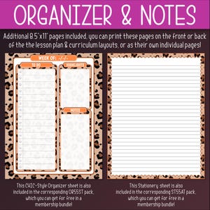 Lesson Plan Sheets & Curriculum Maps editable Teacher Planner Inserts ...