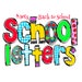 Back to School PNG Alphabet Bundle, 8 Sets, Floral Apple Pencil Note ...