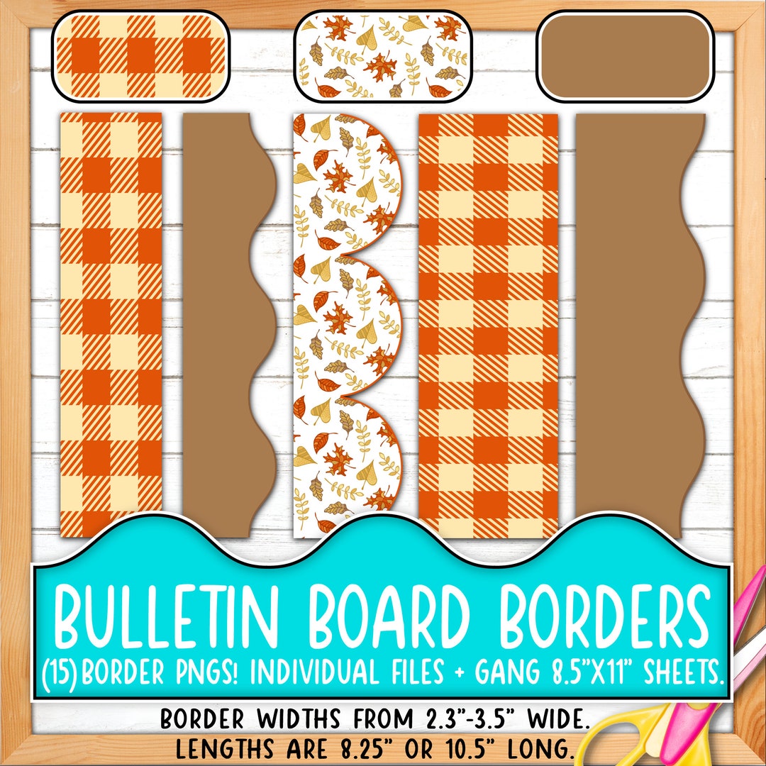 Borders for Bulletin Boards | Print & Cut, Seamless | Classroom Board ...