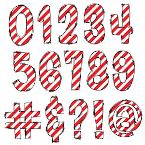 Digital Download | Doodle Christmas Candy Cane Pattern Fill 3 | PNG ...