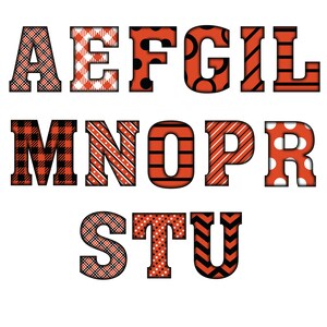 Digital Download | Chunky Orange and Black Pattern Fill | PNG Clipart ...