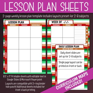 Lesson Plan Sheets & Curriculum Maps (editable) | Polkadots, Mini Dot ...