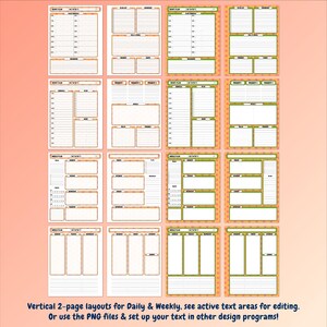 Calendar Pack - Editable Daily | Weekly | Monthly | Yearly | Polka Dots ...