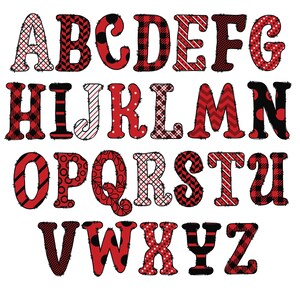 Digital Download | Doodle Red White Black 1B Pattern Fill | PNG Clipart ...