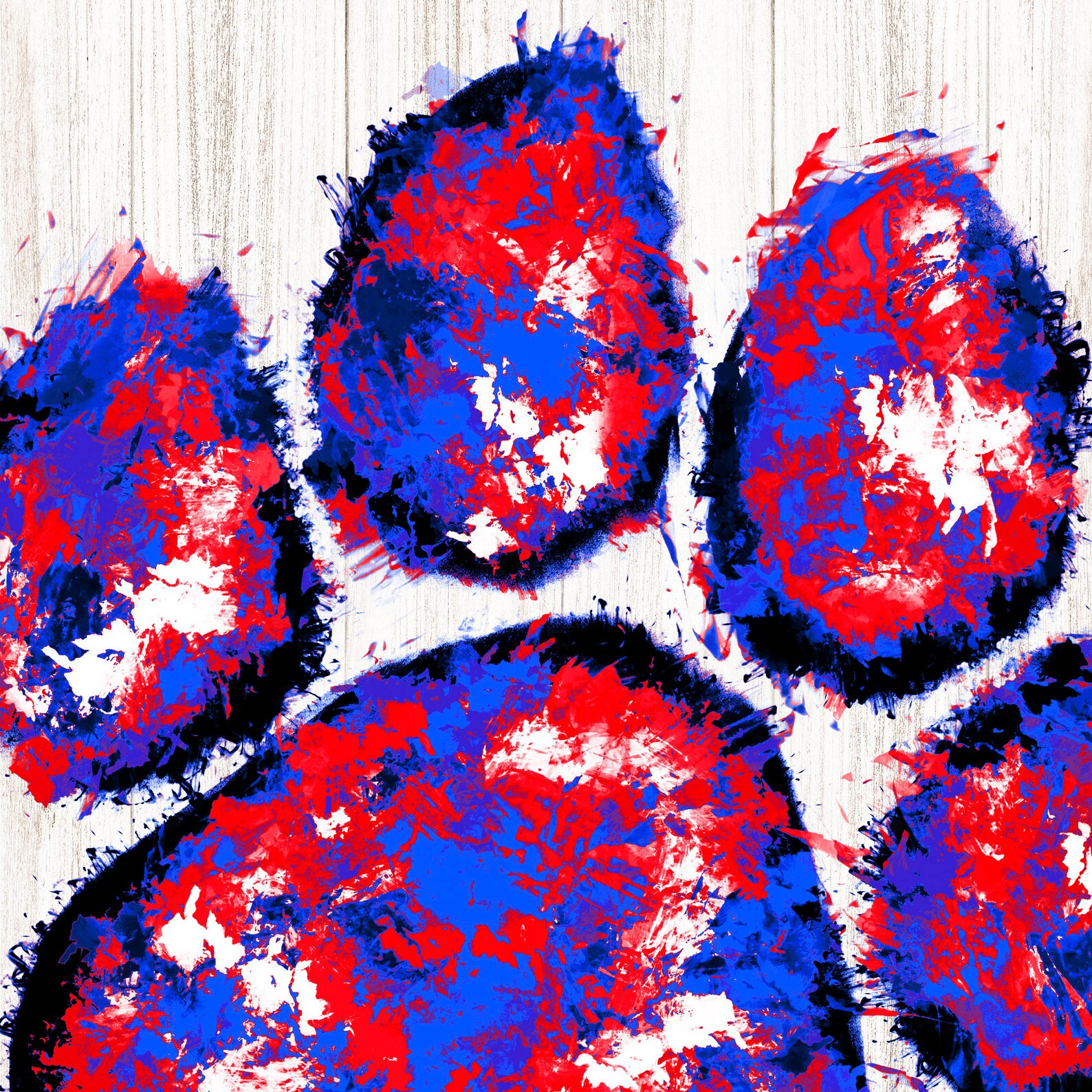 Paw PNG, Digital Element, Distress Splatter Patch, Grunge Airbrush ...