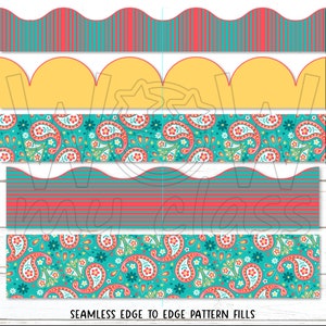 Borders for Bulletin Boards | Print & Cut, Seamless | Classroom Board ...