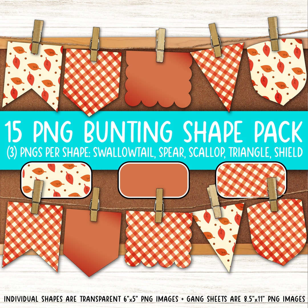 Pennant/bunting Banner Kit (for Walls & Bulletin Boards), Fall and ...