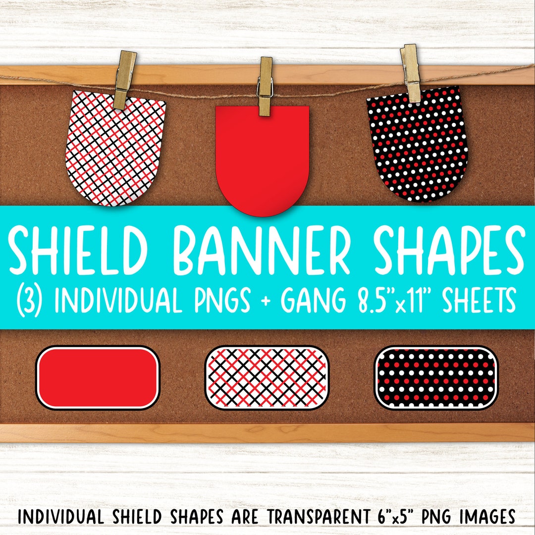 Pennant/bunting Banner - Shield Shape (for Walls & Bulletin Boards ...