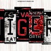 Tigers License Plate PNG, Red Black White, Leopard, Grunge, Sublimation ...
