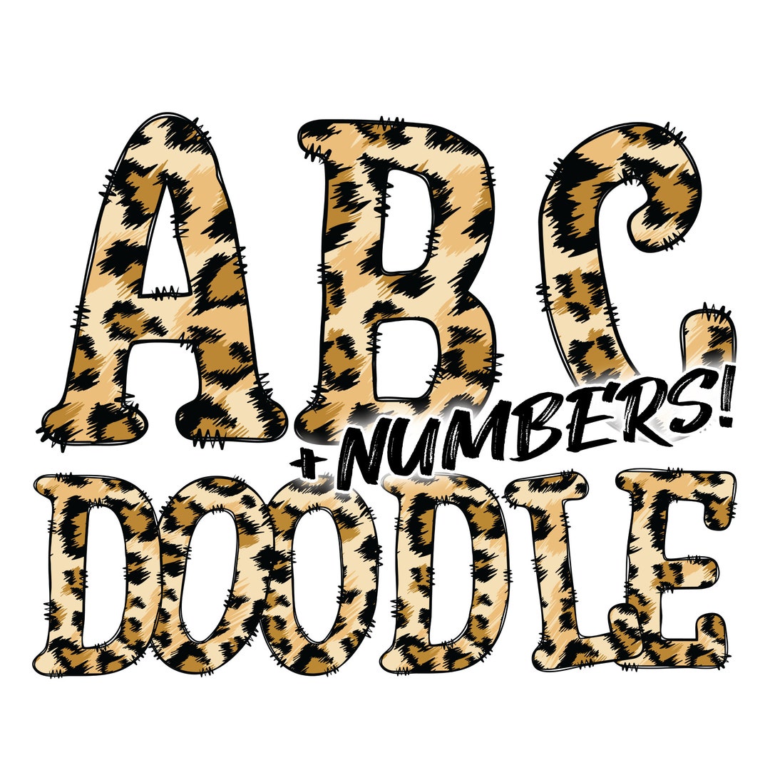 Digital Download | Doodle Leopard Print 2B Pattern Fill | PNG Clipart ...
