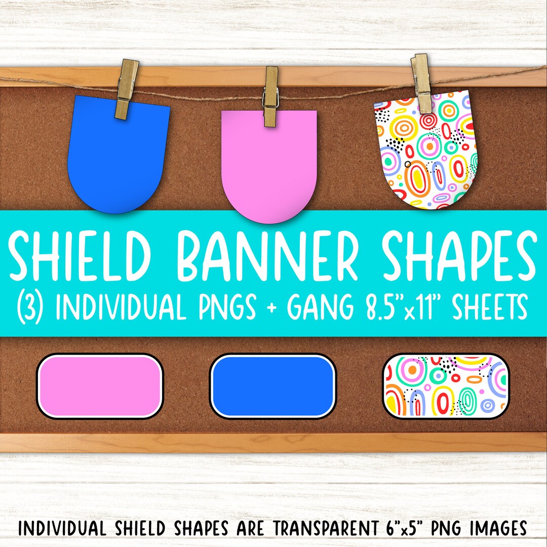 Pennant/bunting Banner - Shield Shape (for Walls & Bulletin Boards ...