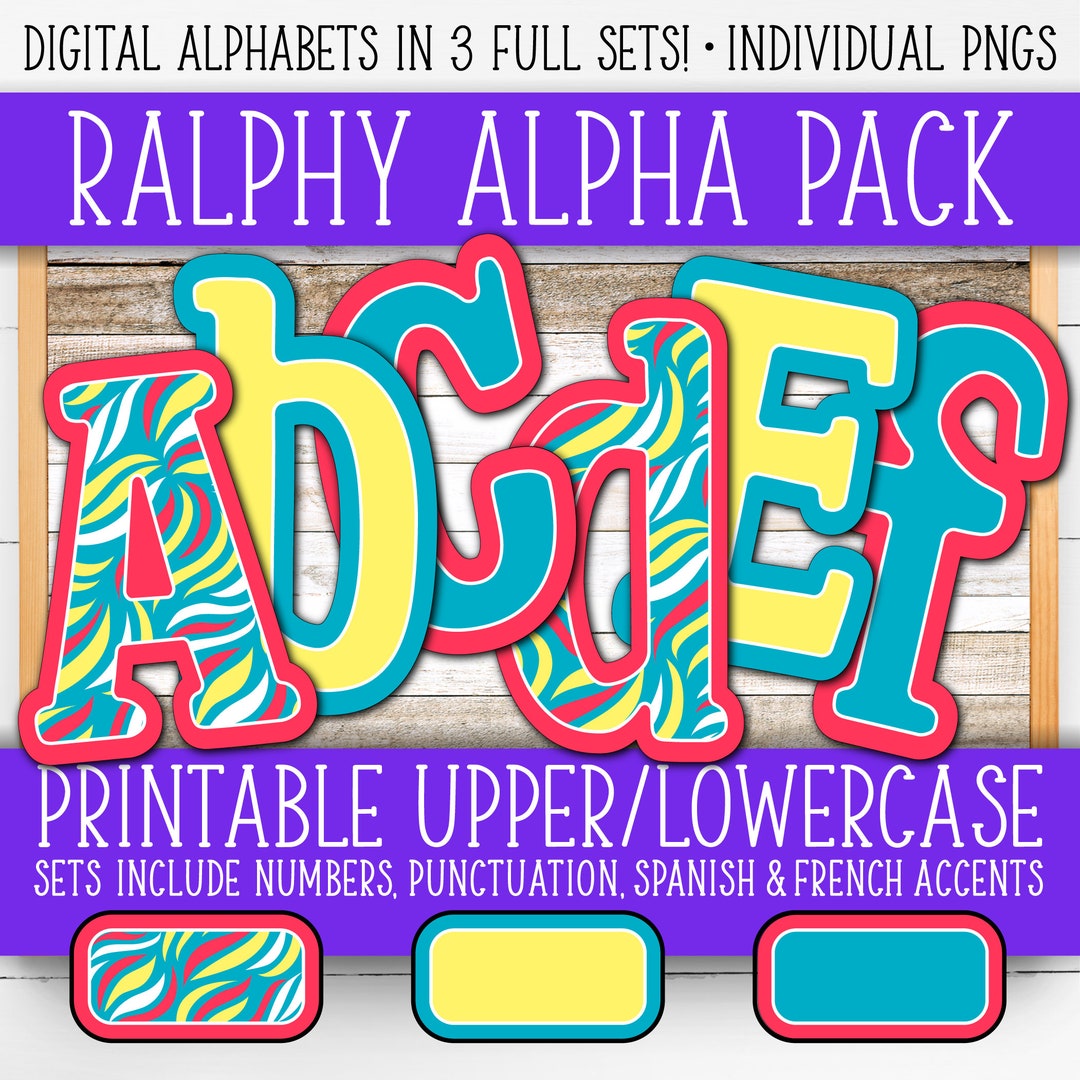 Alphabet Number Set for Boards - Ralphy | +french & Spanish | Teacher ...