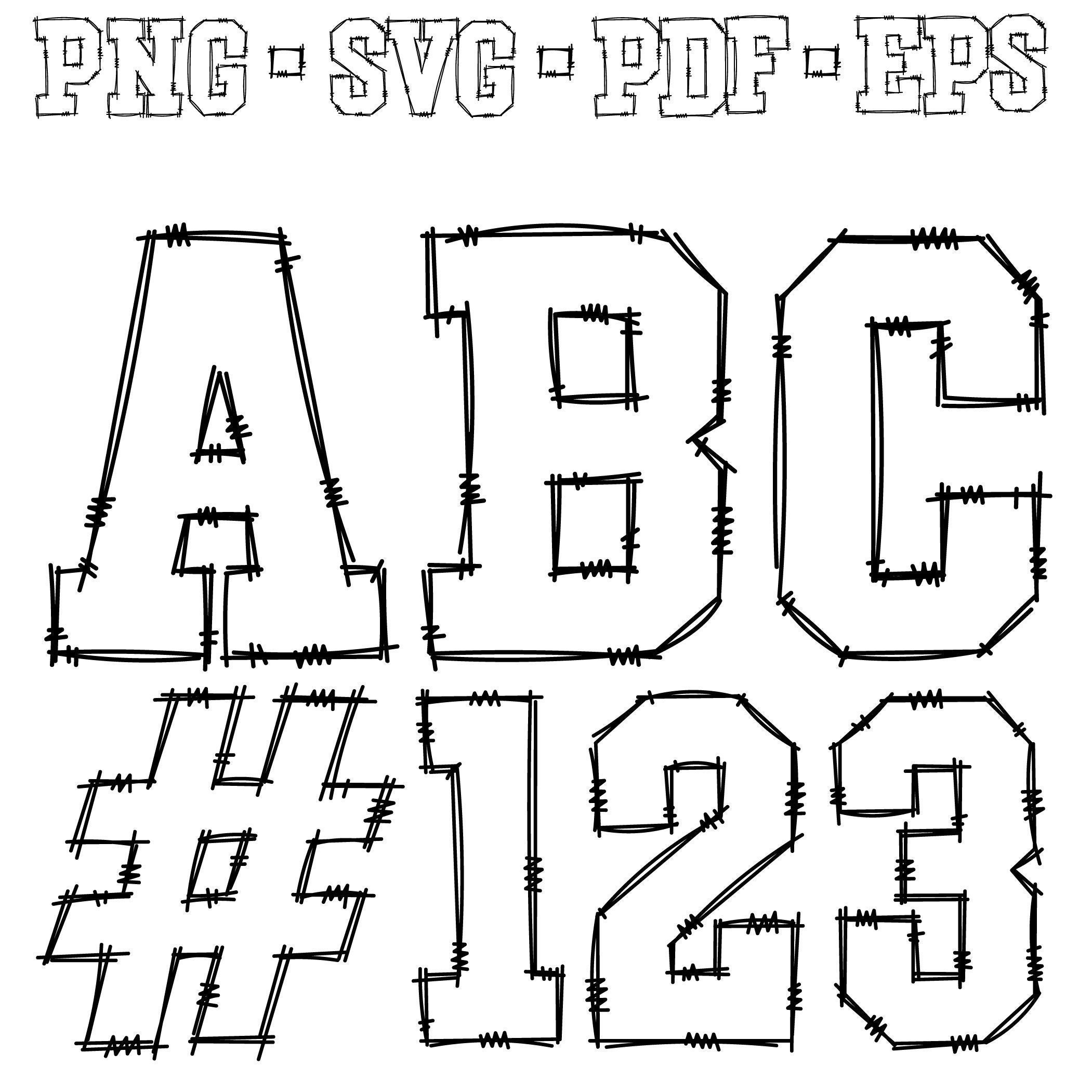Varsity SVG Alphabet | Collegiate, School Block Design File ...