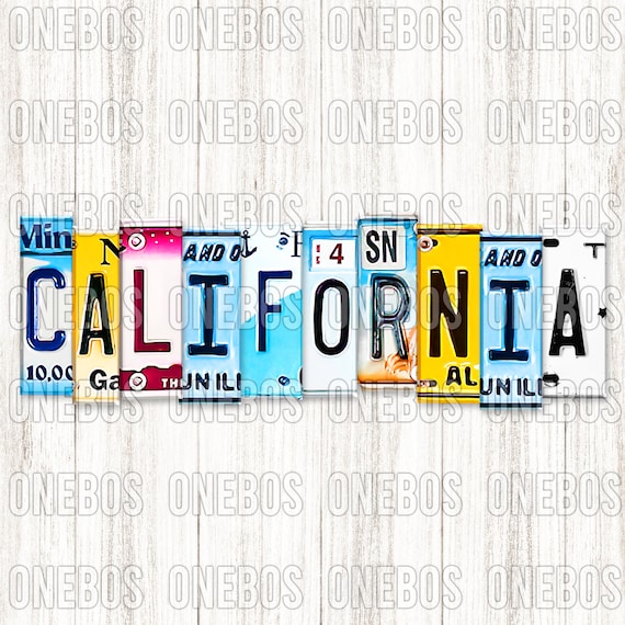 California Word PNG Digital Word Design Ready to Press | Etsy