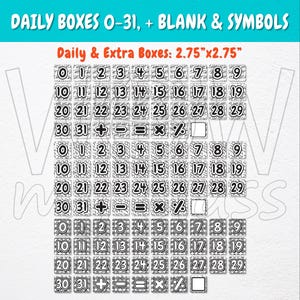 Wall Calendar Pocket Chart for Teachers Black, White, Ink Saver, Doodle ...