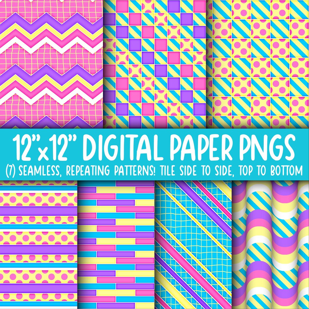Wallpaper Background - Digital Paper | Seamless | Hand Drawn, Stripes ...