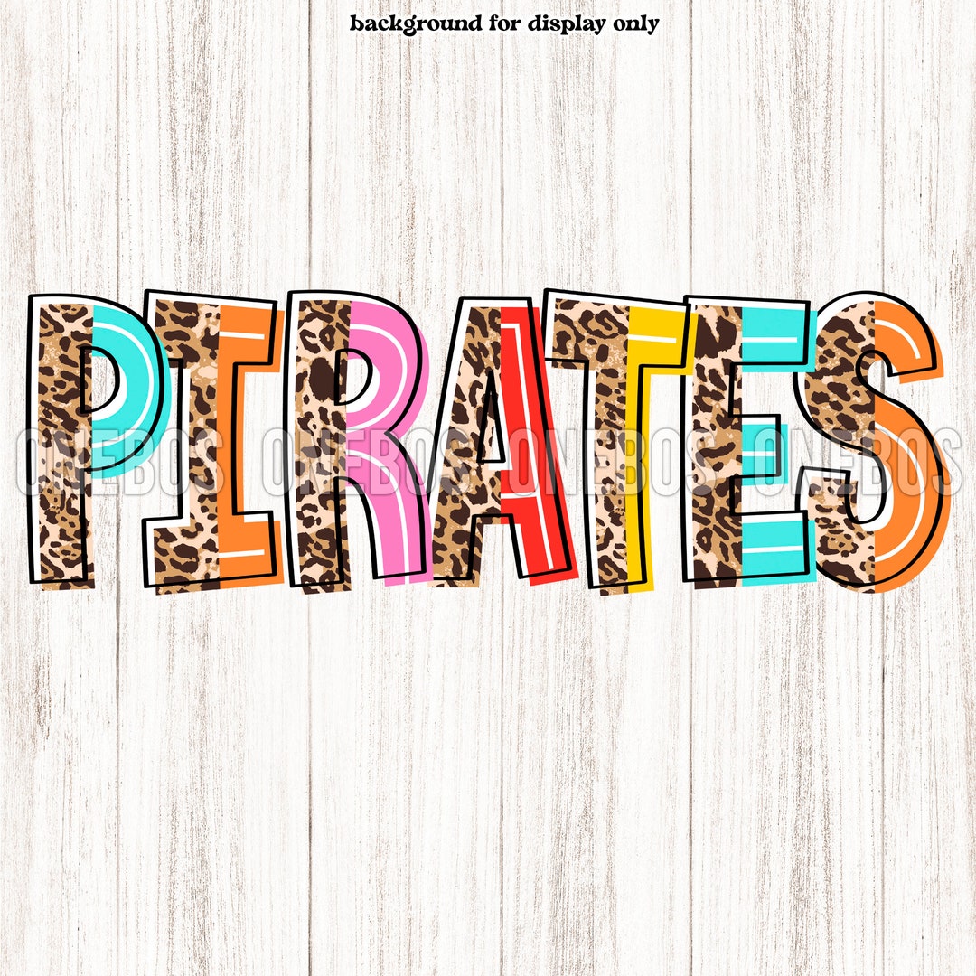 Colorful Split Leopard Pirates PNG, Transparent, Cute Kids Mascot ...
