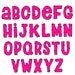 Digital Download Doodle Pink Fill PNG Clipart Bundle Alphabet Pack ...