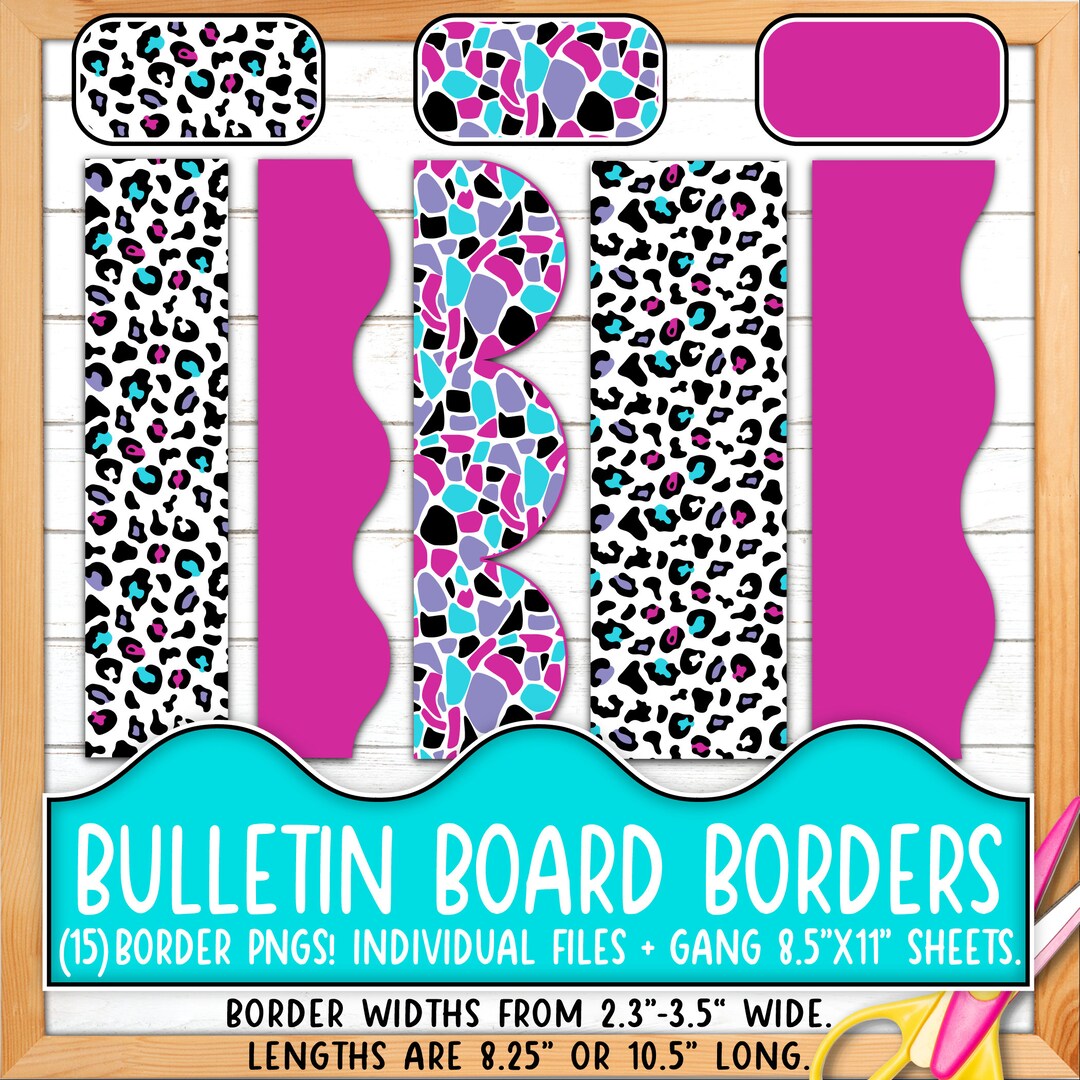Borders for Bulletin Boards | Print & Cut, Seamless | Classroom Board ...