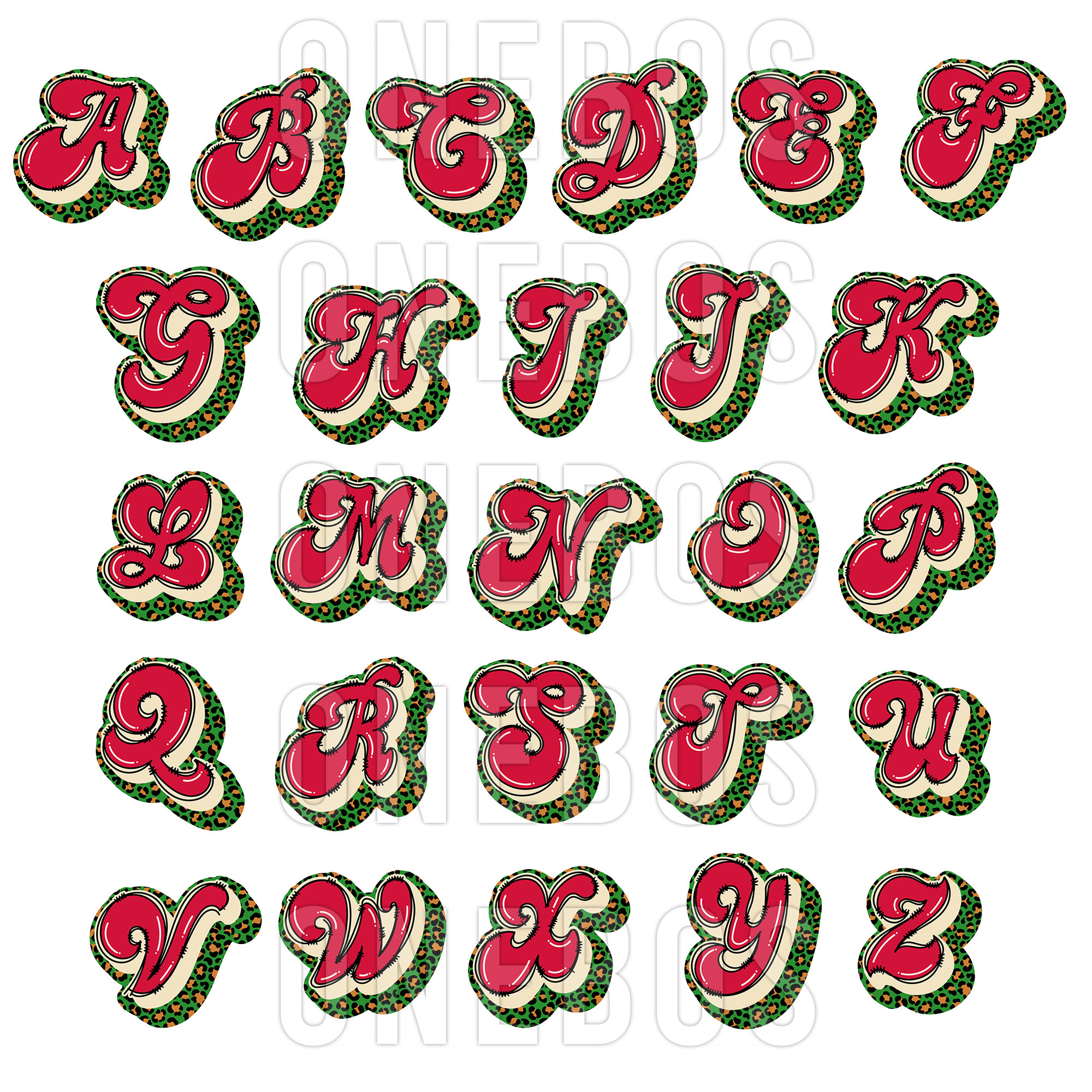 PNG Letter Alphabet Layered PNG Alphabet Bundle for Word & | Etsy