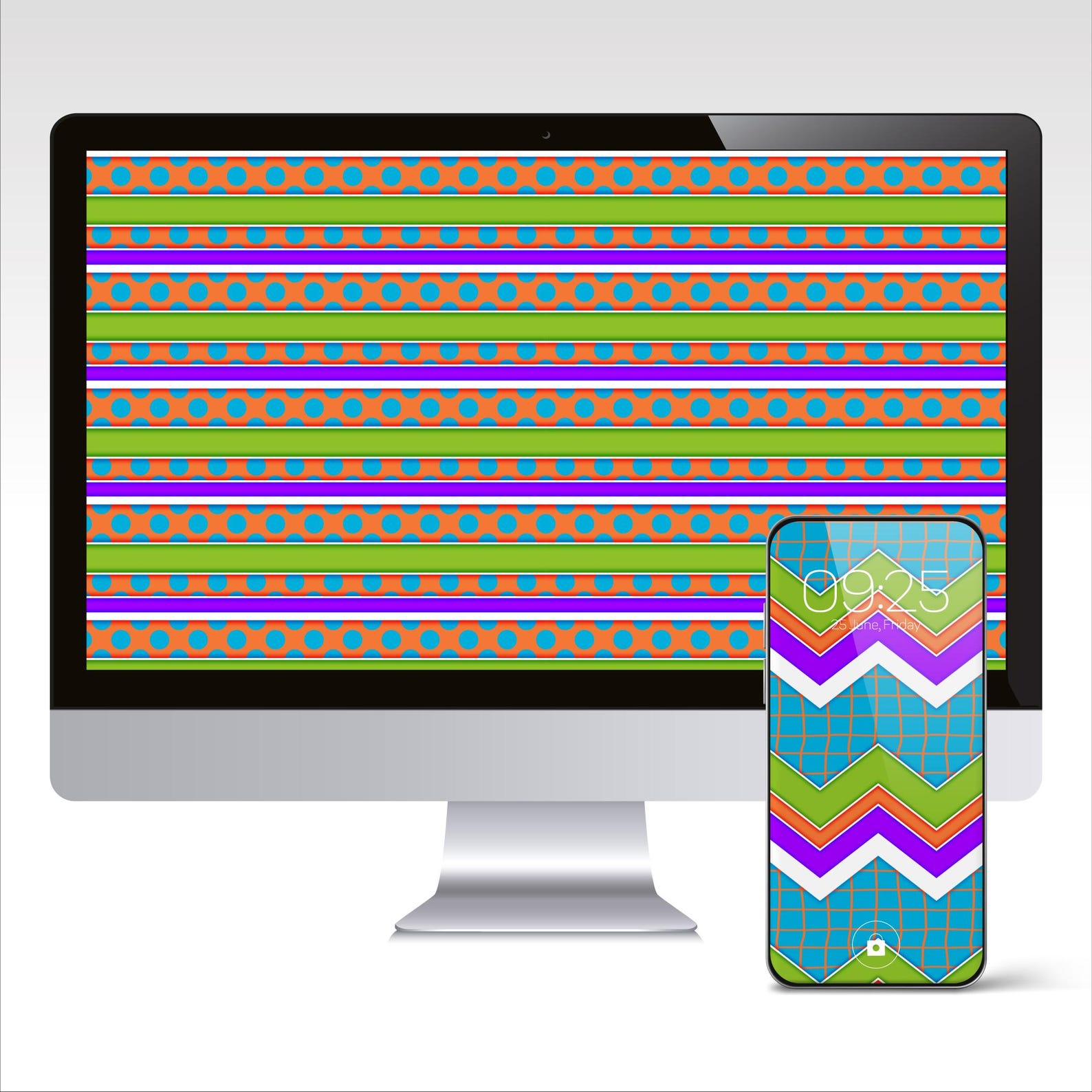 Wallpaper Background - Digital Paper | Seamless | Hand Drawn, Stripes ...