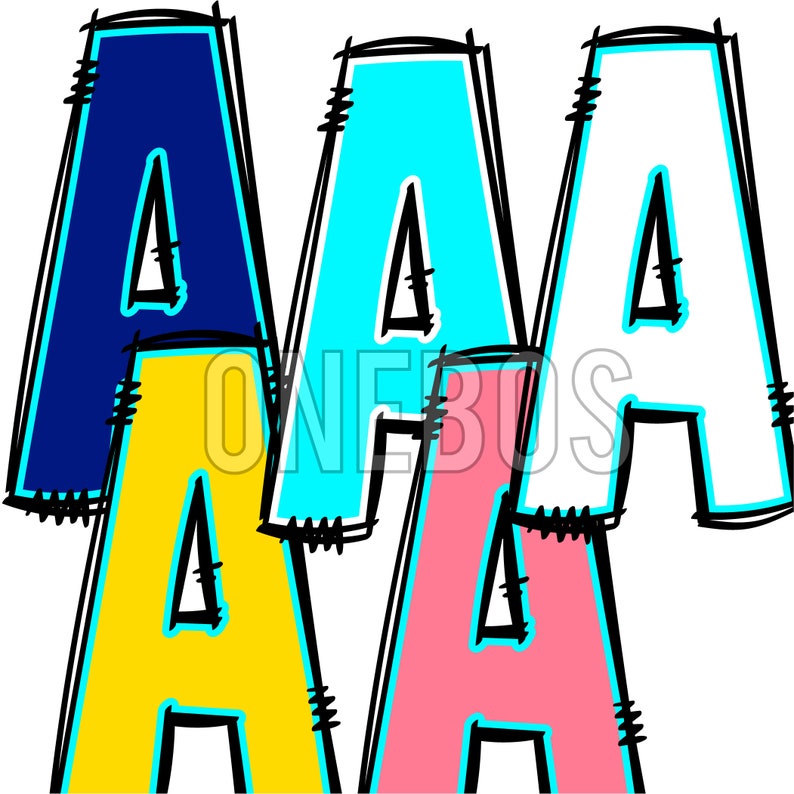 Boho Tropical Alphabet Bundle PNG Sublimation Beach Nautical - Etsy