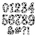 Digital Download Doodle Cow Print Pattern PNG Clipart Bundle Alphabet ...