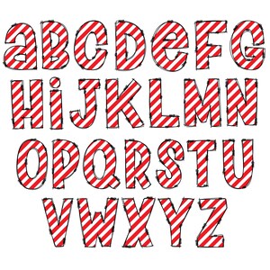 Digital Download | Doodle Christmas Candy Cane Pattern Fill 3 | PNG ...