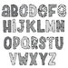 Digital Download | Doodle Hand Drawn Black White Multi Pattern Fill ...