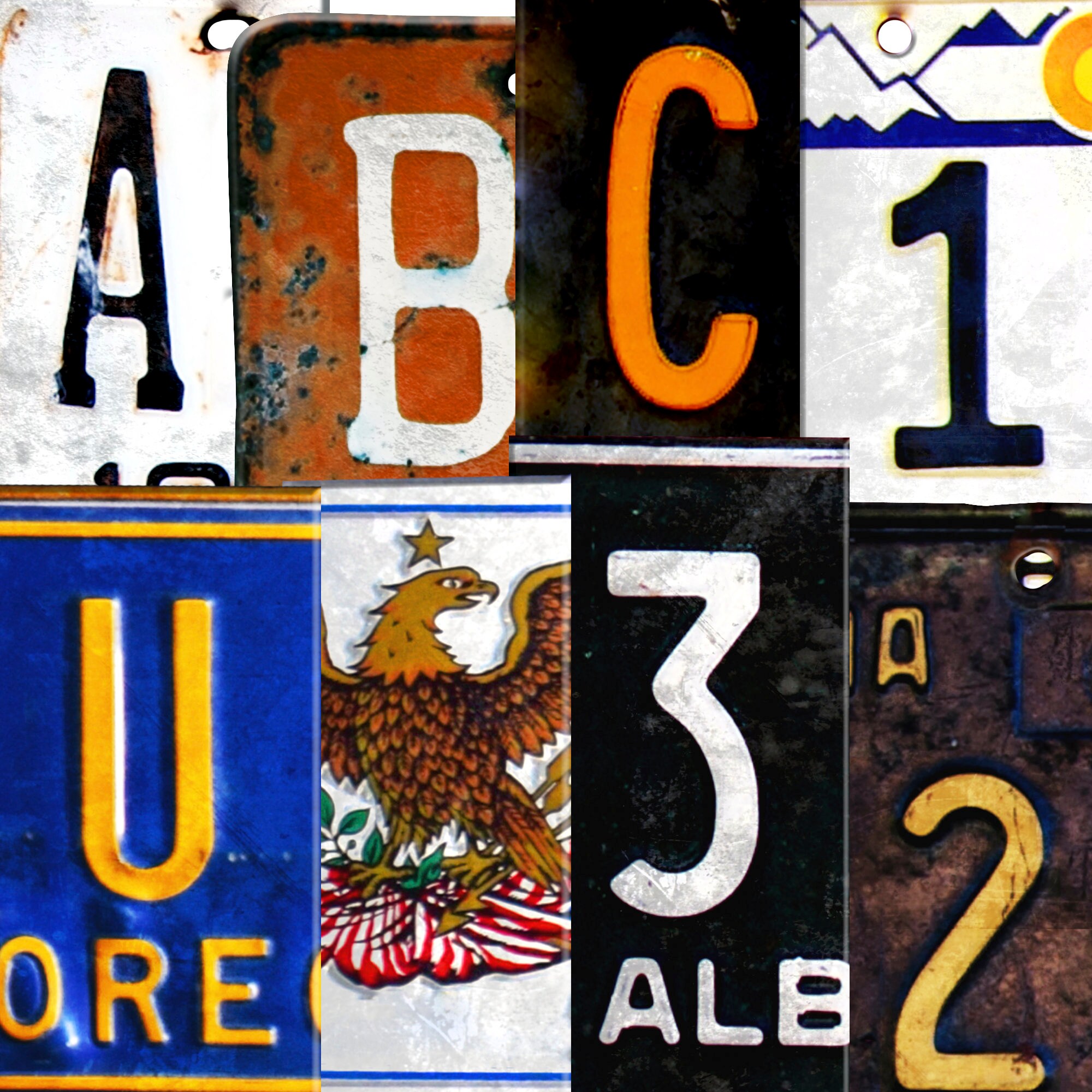 Digital Download | License Plate Whiskey Dark Bundle of PNG Graphic ...