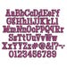 Pink Faux Embroidery Alphabet PNG Pack, Digital Download, Applique ...