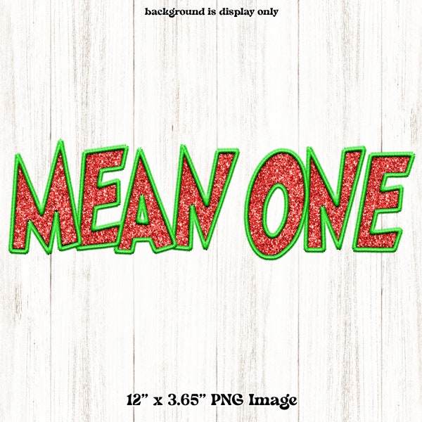 Mean One - Etsy