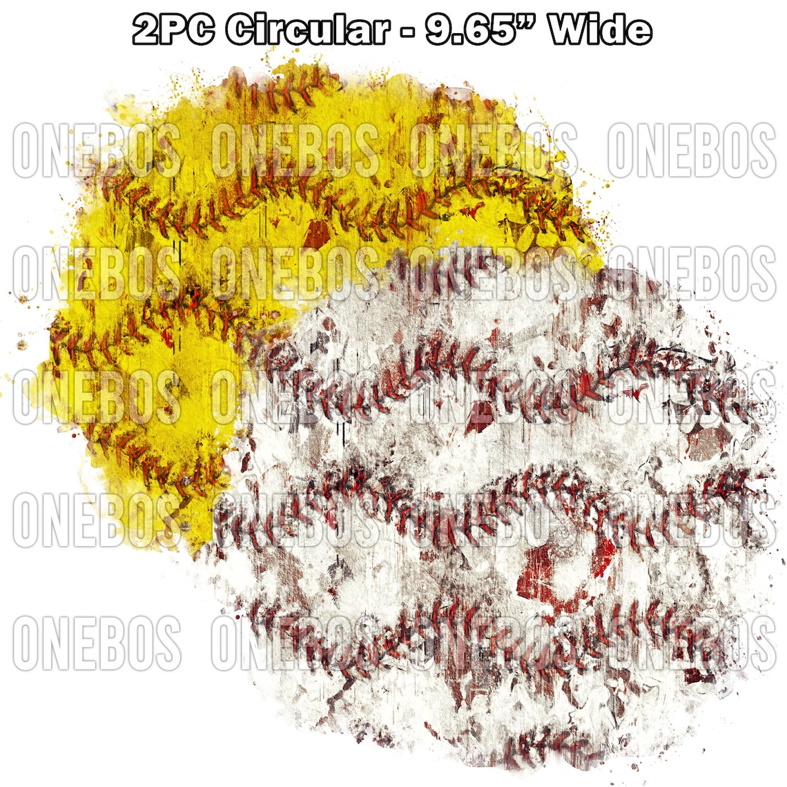 Baseball, Softball Background Patch, Pack of 4 Grunge, Distress, Faded ...