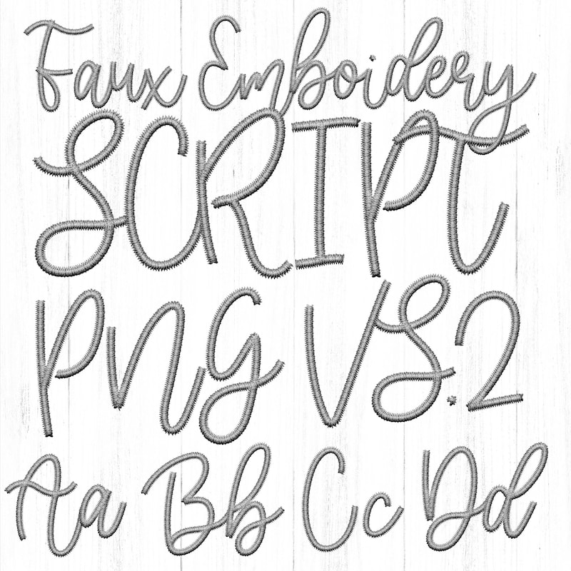 Png Cursive Custom Font - Etsy