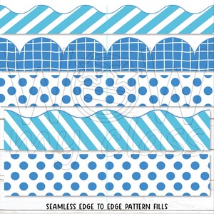 Borders for Bulletin Boards | Print & Cut, Seamless | Hand Drawn Grid ...