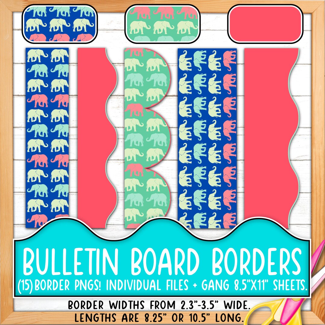 Borders for Bulletin Boards | Print & Cut, Seamless | Classroom Board ...